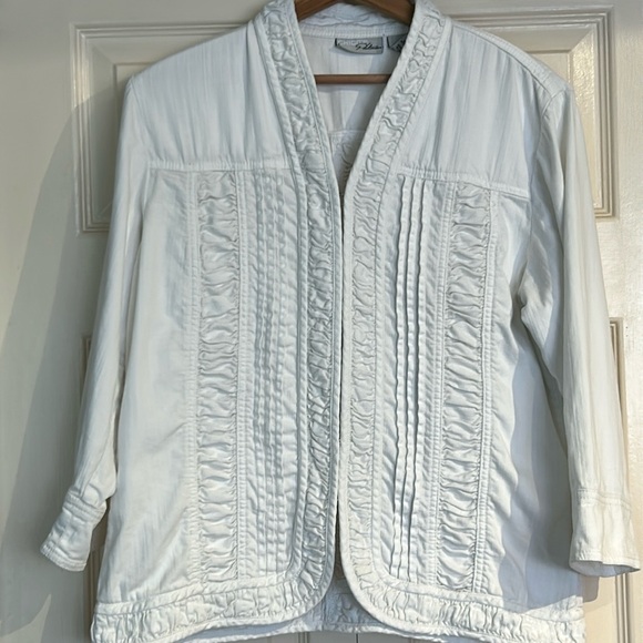 Chico's | Jackets & Coats | Chicos Platinum White Dress Jacket | Poshmark